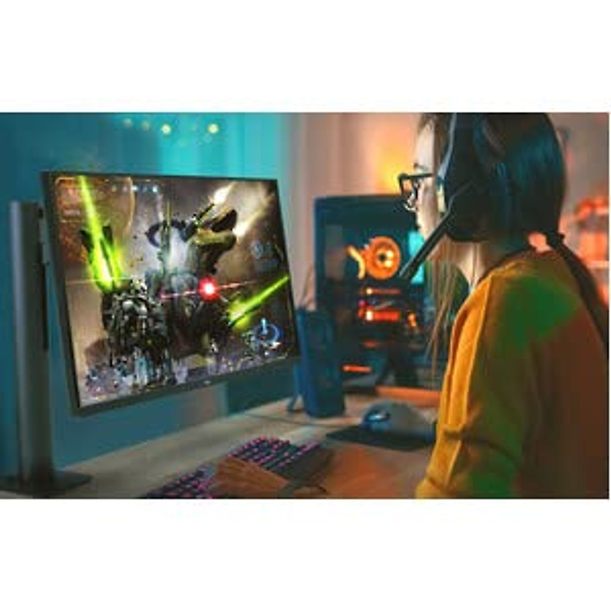 LG 27” 27BN88U-B Ergo IPS UHD 4K Ultrafine™ Monitor (3840x2160) with Ergonomic Stand & C-Clamp, USB Type-C™, DCI-P3 95% (Typ.) & VESA DisplayHDR 400