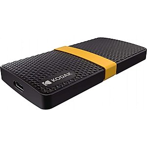 KODAK Portable SSD X200 drive - 512GB with USB-C 3.1 Gen 2