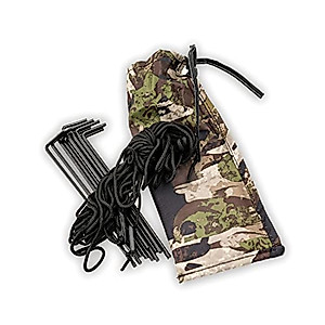 VEIL CAMO VC180 3-Person Hub Blind with Panoramic Windows – Ground Blind for Deer & Turkey Hunting, 180-Degree Panoramic Window, Water Resistant, Durable & Heavy-Duty Design, Silent Closure Door