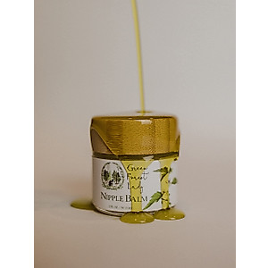 Green Forest Lady Organic Nipple Balm | Breast Feeding Essentials | Lanolin-Free, Gluten-Free | Relieves Soreness, Dryness, Cracking | Nursing Balm | Provides Protective Layer - 2 FL. OZ.