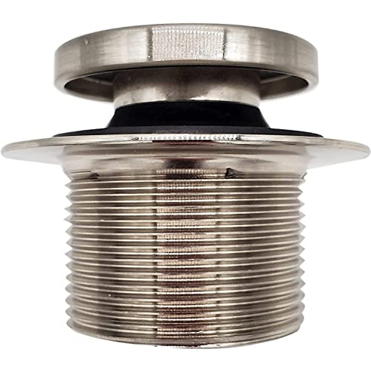 Westbrass 593244-20 White 1-1/2" Tubular Tip Toe Bath Waste Drain Kit, Stainless Steel