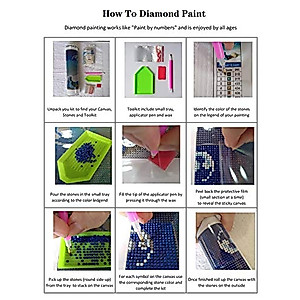 Imarisha Diamond Painting Kits-Adults' Paint by Number Kits,- Diamond Art - Paint by Number Kits - 5D Diamond Painting Kits - Diamond Painting Kits for Adults