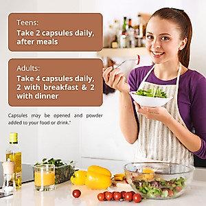 Bundle Vanilla Protein Powder for Kids & Teens - Protein, Multivitamin, Omega 3-6-9, Probiotic, Calcium and Bone Xtra - Bone Strength 120 Vegan Capsules for Optimal Growth, Bone Health & Bone Strength