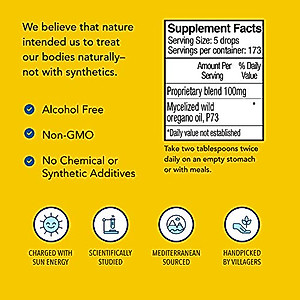 NORTH AMERICAN HERB & SPICE Oreganol P73 Juice - 12 fl oz - Pack of 2 - Wild Oregano Oil - Heart & Digestive Health - Kidney, Pancreas & Liver Support - Non-GMO - 173 Total Servings