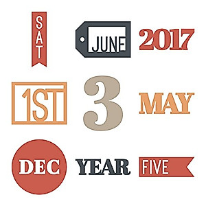 Cricut 2002574 Days and Dates Cartridge