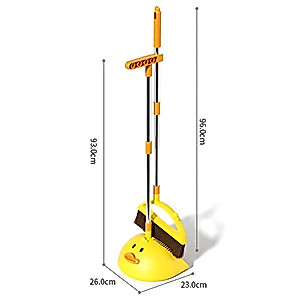FEMUN,Broom,Broom and Dustpan Set,Kitchen Broom,Brooms for Sweeping Indoor,Folding Broom,Cheap Broom,Cleaning Supplies-Suitable for Living Room, Bedroom, Kitchen, Study, Reading Room, Office.