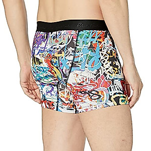 Robert Graham Grafitti Boxer Brief with Pouch-Men's Underwear, Teal