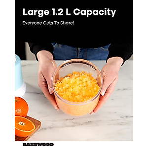 Manual Ice Shaver - Snow Cone Machine with Ice Cube Tray, Stainless Steel Blades, & Large Container - Portable Crushed Ice Machine for Home - Shaved Ice Maker Kit for Kids Snowcones, Slushies & More