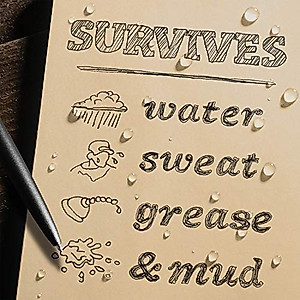 Rite in the Rain Weatherproof Tactical Field Kit: MultiCam CORDURA® Fabric Cover, 4.625" x 7.25" Tan Tactical Notebook, Weatherproof Pen (No. 980M-KIT)