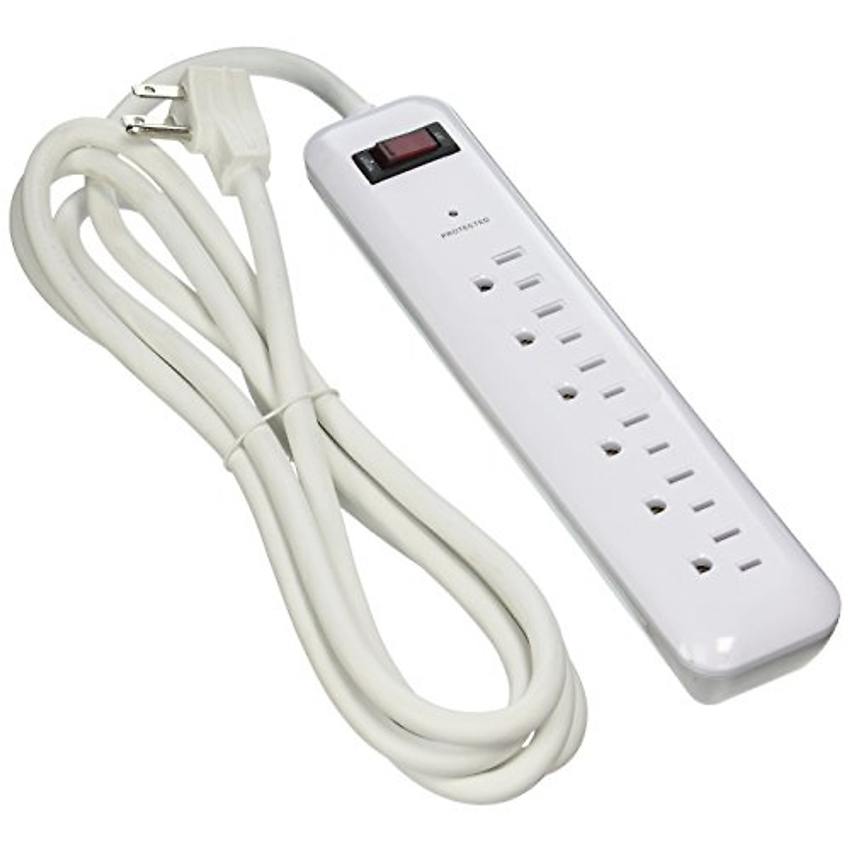 POWER ZONE OR802126 Surge 6 Outlet with 1000J with 8-Feet Cord