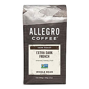 Allegro Coffee Extra Dark French Whole Bean Coffee, 12 oz