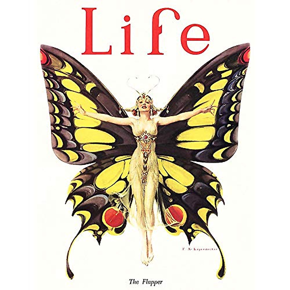 Wee Blue Coo Magazine 1922 Life Butterfly Dancer Unframed Wall Art Print Poster Home Decor Premium