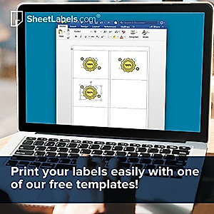 Mailing Address Labels from SheetLabels.com, 1" x 2-5/8", Laser or Inkjet Printable, 30-Up FBA Labels, Easy to Peel, 3000 Labels - 100 Sheets