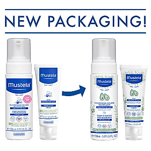 Mustela Baby Cradle Cap Bundle - Natural Baby Shampoo & Cradle Cap Cream - with Natural Avocado - 2 Piece Set