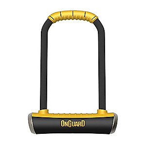 Onguard Brute LS-8000 Keyed Shackle Lock - Black, 11.5x26.0 cm