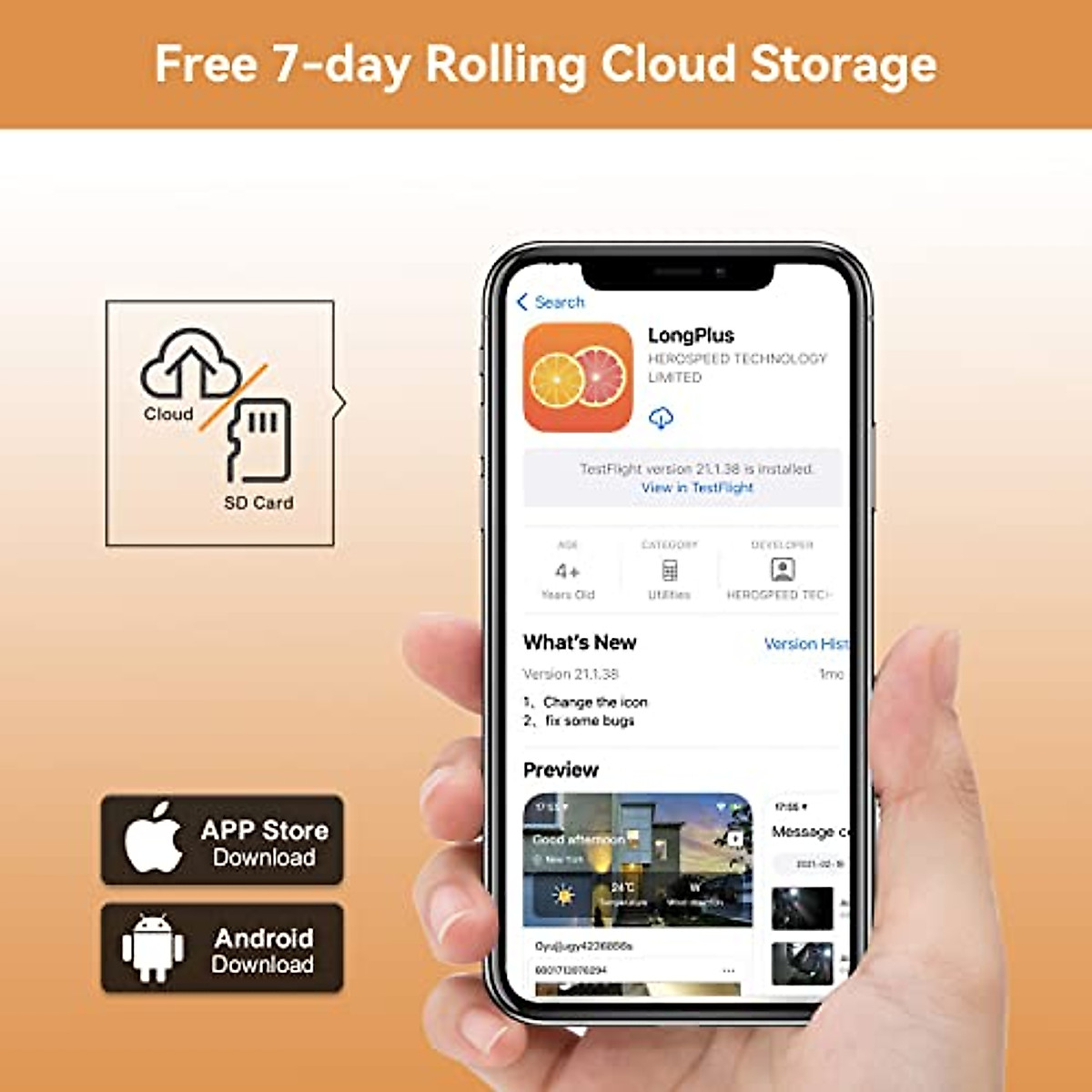 LongPlus Security Cameras Wireless Outdoor, 1080P Battery Wireless Outdoor Cameras for Home, Wireless WiFi Camera with AI Detection, Color Night Vision,Spotlight,2-Way Talk,IP65 Waterproof,Only2.4Ghz