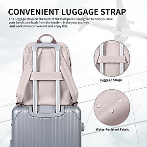 GOLF SUPAGS Carry on Backpack Expandable Travel Backpack for Women Student Lightweight Daypack Fits 15 Inch Notebook