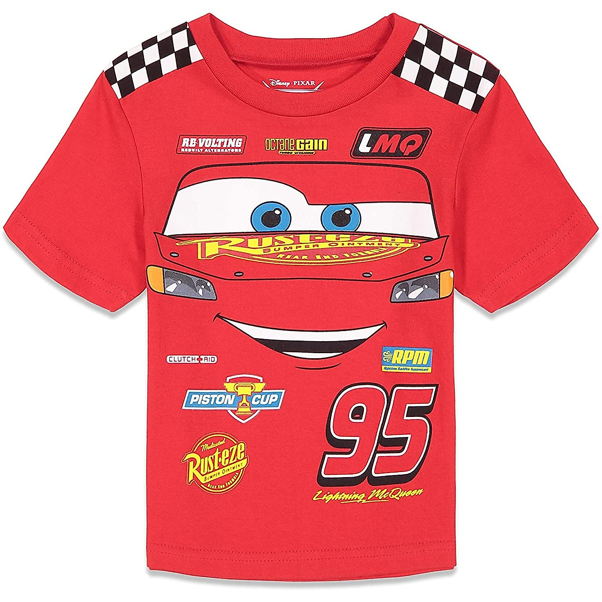 Disney Pixar Cars Lightning McQueen Tow Mater Toddler Boys 3 Pack Graphic T-Shirts Multicolor 5T