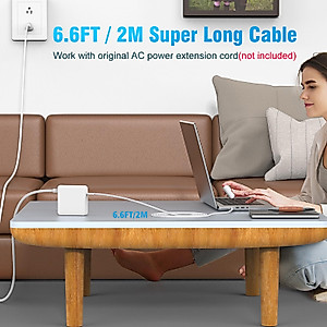 Charger for MacBook Pro 14 16 inch 2024 2023 2022 2021 M4 M3 M2 M1, M2 M3 MacBook Air 13 15 inch, 96W / 70W USB C Power Adapter, 6.6FT USB C to 3 Braided Cable LED, Powerful Connect, Original Quality