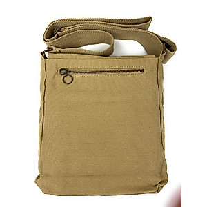 American Glory Canvas Unisex Vintage Look American Cycle Crossbody Handbag