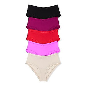 Victoria's Secret PINK Women's Cotton Stretch Hipster Underwear, Panties for Women, Basic, (XL)