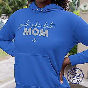 Bad Bananas Zeta Phi Beta Sorority Paraphernalia - Zeta Phi Beta Mom - Hooded Sweatshirt (Hoodie) - Royal XX-Large
