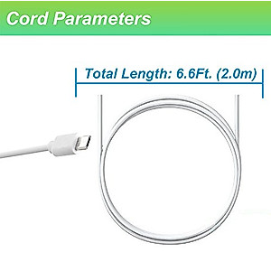 for Motorola Baby Monitor Charger Power Cord Replacement Adapter Supply Compatible with Parent Unit MBP33S MBP36S MBP38S MBP41S MBP48 MBP482 5.0V 6.6Ft