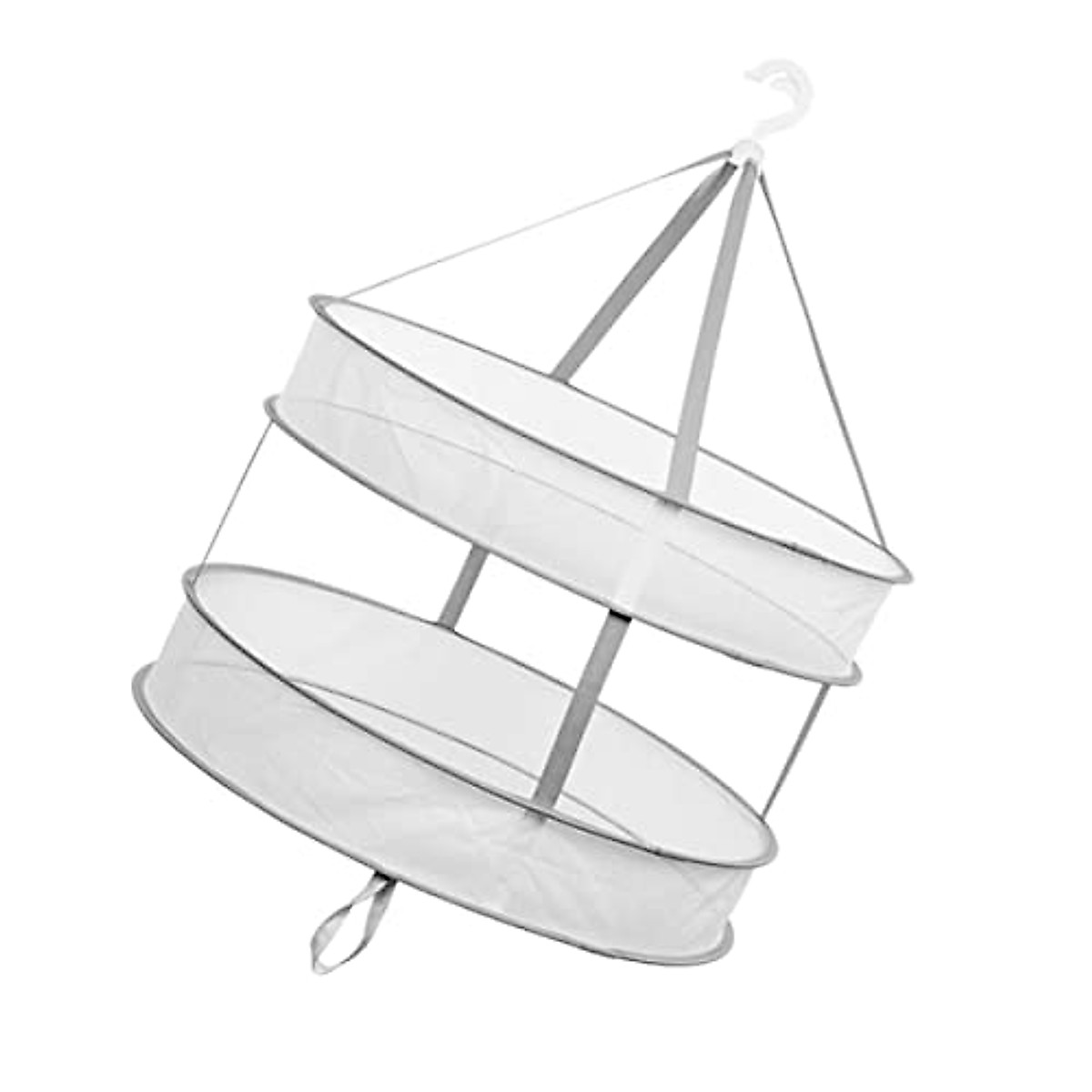 Homoyoyo 2pcs Holder Organizer Swimsuit Round Underwear -Tiers cm Windproof Clothes for Mesh, Tier Collapsible - Dryer Foldable Net Sweater Mesh Sweaters Hanger Multipurpose Rack Socks