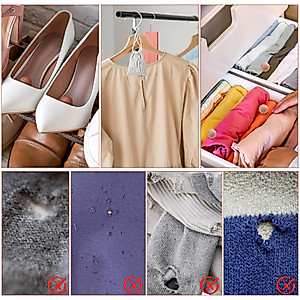 40 Pack Cedar Blocks for Clothes Storage, Cedar Wood with Cedar Hanger Ups Cedar Balls Aromatic Cedar Sachets, Cedar Blocks for Closet Drawer Shoe Cabinet Storage Bags