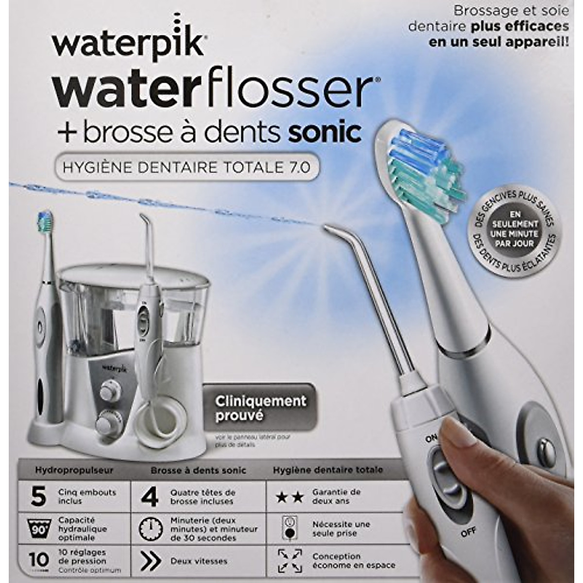 Waterpik WP-950 Complete Care 7.0 Water Flosser and Sonic Tooth Brush