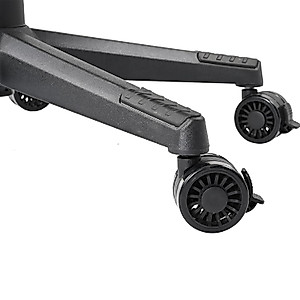 Anman Flight and Racing Simulator Game Chair with Backrest Black Grey Premium Recliner