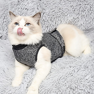 DDFS Comfort Cat Anxiety Relief Coat Warm Clothes Anti-Scare Emotional Calming Clothes