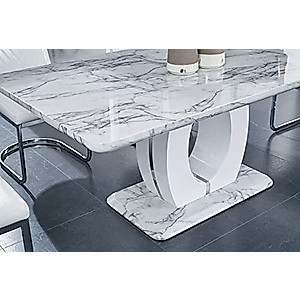 Global Furniture USA Dining Table, Marble