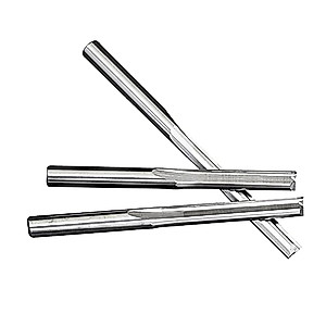 Yakamoz 10Pcs 1/8-Inch Shank Long Straight Router Bits CNC End Mill Bit Set with 1" Cutting Length Flush Trim Router Wood Cutter Woodworking Milling Tool