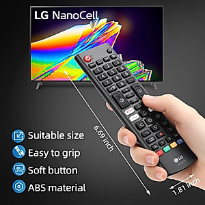 OEM Replacement Universal Remote Control AKB76037601/AKB76040302 fits All LG LED OLED LCD Webos 4K 8K UHD HDTV HDR Smart TV with Prime Video, Disney Plus, Netflix, LG Channels Shortcuts