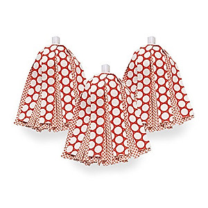 Libman Wonder Mop Refill Pack – for Powerful Cleanup – Three Absorbent Wet Mop Replacement Heads for Hardwood, Tile, Vinyl. Machine Washable., Model Number: 1208