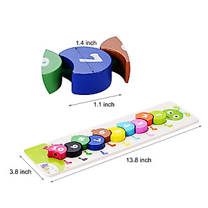 Beestech Wooden Lacing Toy, Montessori Toys for Toddlers, 2, 3 Year Olds, Wooden Puzzles, Preschool Activities, Fine Motor Skills Early Educational Toys for 2, 3 Year Old Toddlers, Boys, Girls