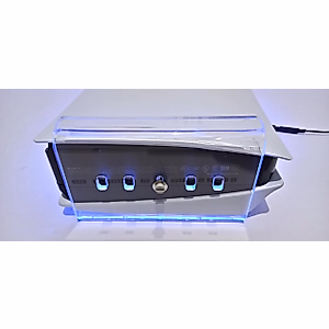 WALL MOUNT FOR PS5 PLAYSTATION 5 WITH MULTICOLOR LED LIGHTING KIT + 2 CONTROL MOUNT (PS5 Digital Edition)