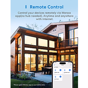 meross Smart Dimmer Switch Single Pole Supports Apple HomeKit, Alexa Google Assistant & SmartThings, 2.4GHz WiFi Light Switch for Dimmable LED, Neutral Wire Required, Remote Control Schedule, 1 Pack