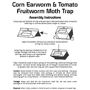 VivaTrap VT-101 Corn Earworm + Tomato Fruitworm Moth Trap & Lure (2 Pack, 8 Week)