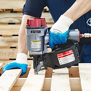 Goodnailer CN70 Air Coil Nailer 15 Degree 1-3/4-Inch to 2-3/4-Inch Coil Nail Gun Fast Shooting For Wooden Pallet Packing Wood Fencing