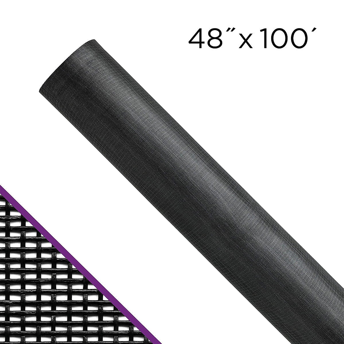 Saint-Gobain ADFORS FCS8996-M Pet Screen, 48" x 100', Charcoal