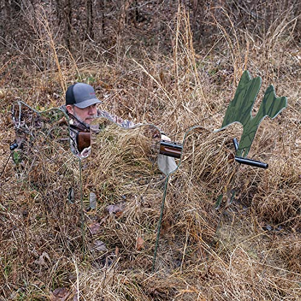 Summit Outdoor GhostBlind® Phantom™ Bundle, 6-Panel Mirror Hunting Blind, Ground Hunting Blind with Height Extenders