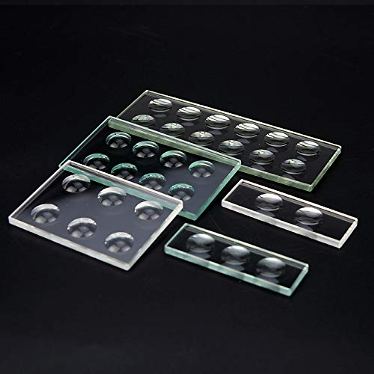 Handheld Digital Microscope Accessories Microscope Glass Slides 5mm Thickness Circular Concave Cavity Biological Microscope Slide Optical Glass, Multiple Wells Optional Microscope Accessories (Size :