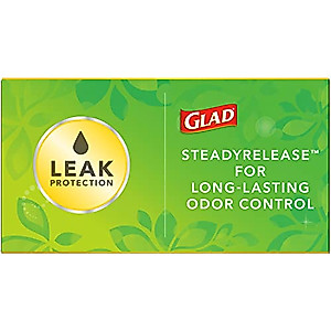 GLAD ForceFlex Tall Drawstring Trash Bags, 13 Gallon White Trash Bags for Tall Kitchen Trash Can, Gain Original Scent to Eliminate Odors, 100 Count - Packaging May Vary