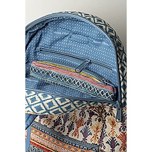 Maison d' Hermine Backpack Cotton Shoulder Backpack with Small Pouch Lightweight Bag for Travel Work Beach Perfect for Women & Men (Ikat - Ikatan)