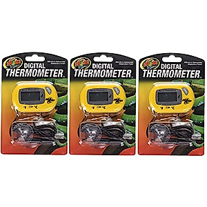 (3 Pack) Zoo Med Digital Terrarium Thermometers