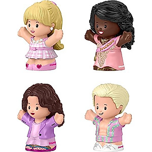 Little People Collector Barbie: The Movie Special Edition Set in Display Gift Package for Adults & Fans, 4 Figures