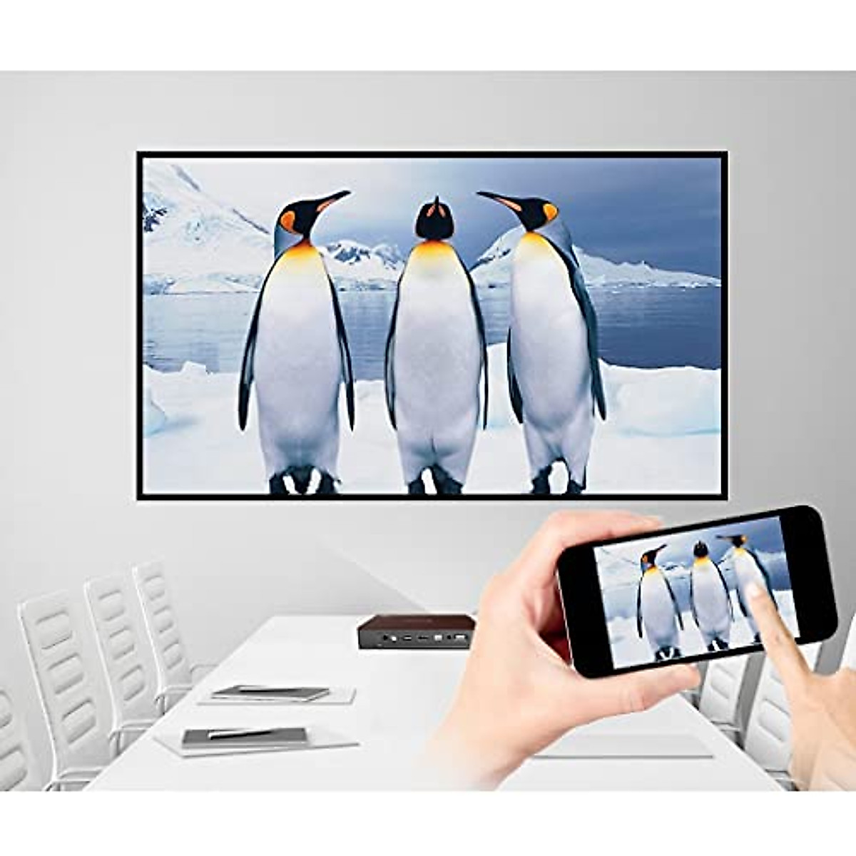 KXDFDC Portable Mini Projector Home Theater Video Led Full 720 P Resolution Beamer FreeShipping Projector for Smartphone