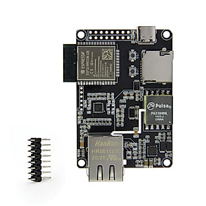 LILYGO T-Internet-POE ESP32-WROOM LAN8720A Chip Ethernet Adapter and Downloader Expansion Board Programmable Hardware TTGO Development Board (T-Internet-POE)